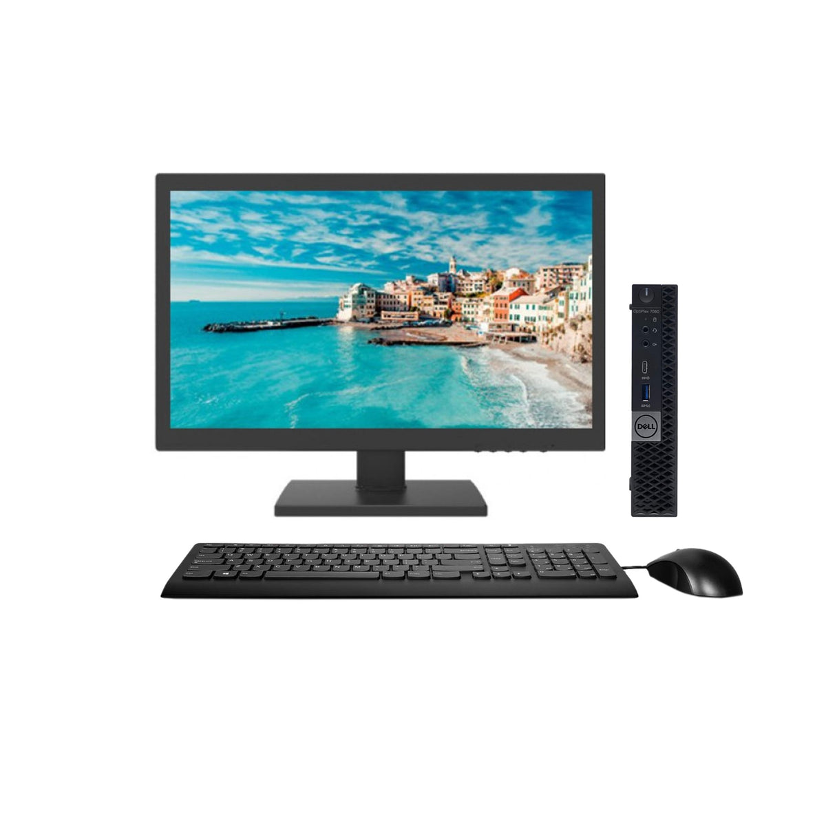 Kit Monitor + MINI PC DELL Optiplex 7060 Micro (i5-8va 8GB 500GB) - Re ...